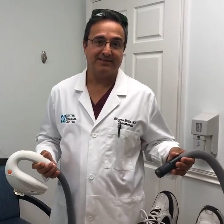 Video - Dr. Mejia Demos IPL Treatment for Leg Pigment w Zimmer Cryo