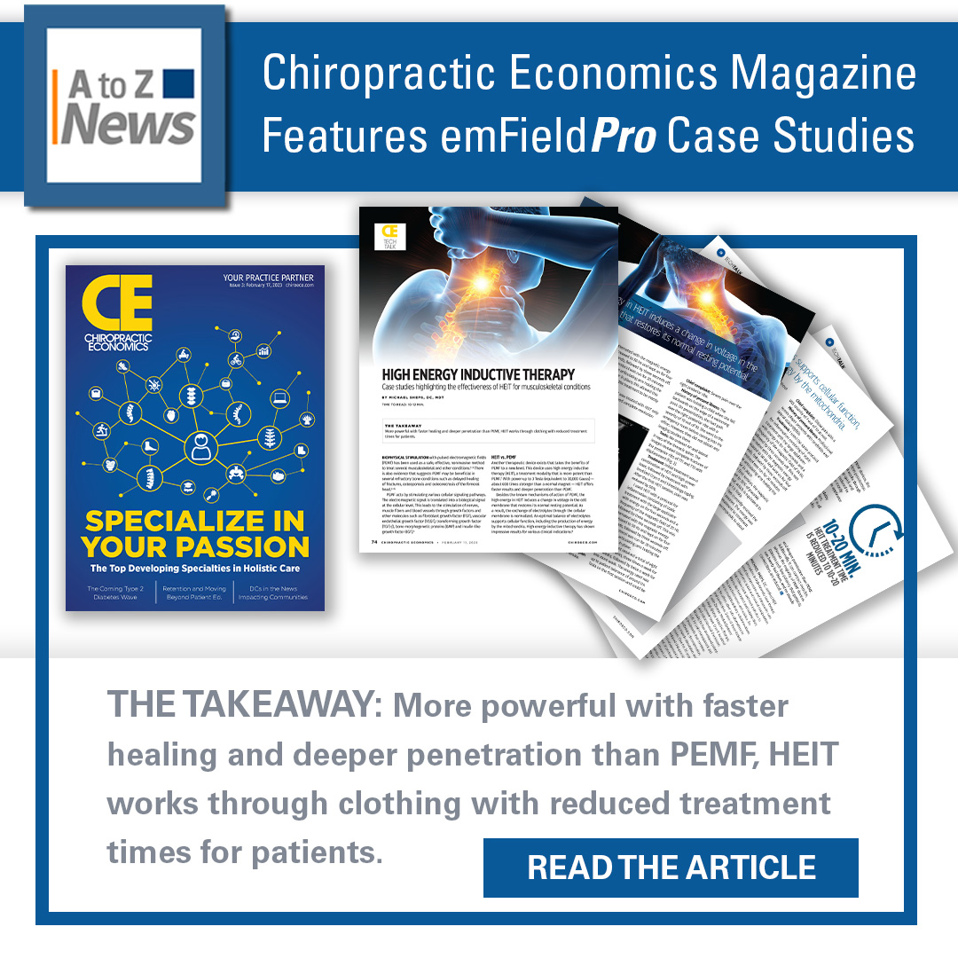 Chiropractic Economics Magazine Features emFieldPro Case Studies ...
